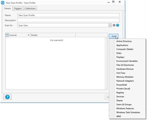 help for pdq inventory scanning computers scan profiles