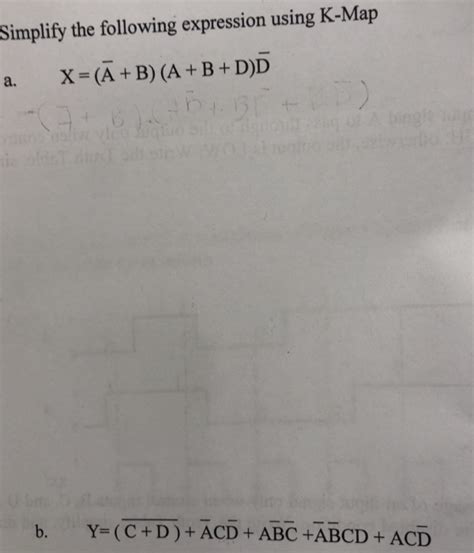 Simplify The Following Expression Using K Map A