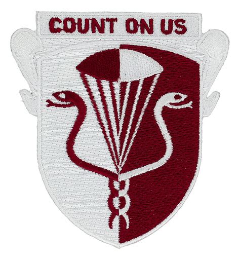 11th Medical Battalion Airborne Count On Us Patch Flying Tigers Surplus