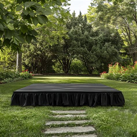 Efavormart Portable Stage Skirting Polyester Shirred Pleat Stage Cover