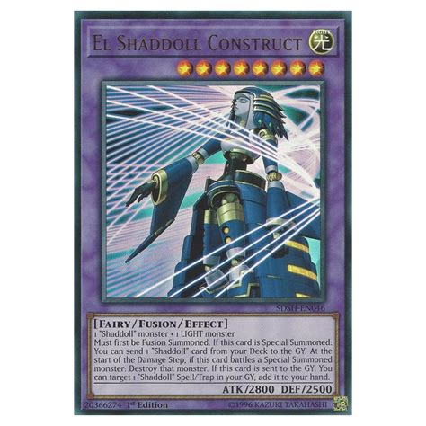 Yu Gi Oh Structure Deck Shaddoll Showdown El Shaddoll Construct