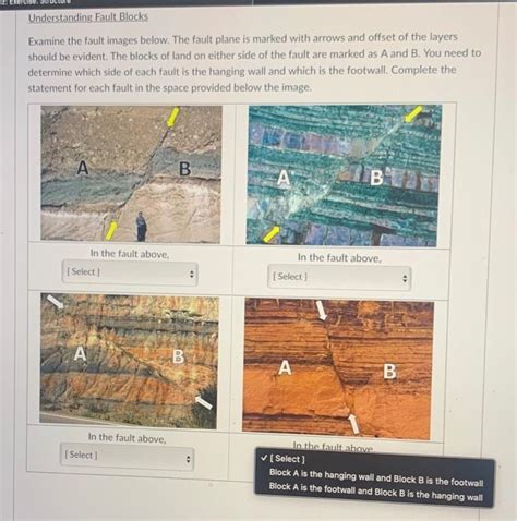 solved iz understanding fault blocks examine the fault