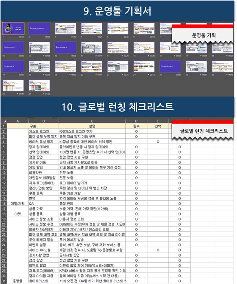It게임기획서 시스템기획 데이터테이블 13주제 122개 게임기획game Campus