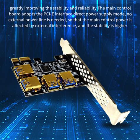 Jual Pci E Papan Adapter Expansion Card Pci E Ke Usb 1 Ke 4 Dengan 4 Usb 3 0 Interface Kelapa
