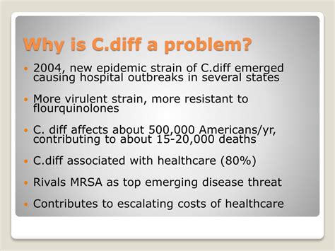 PPT Infection Control For The Prevention Of Clostridium Difficile C Diff In The Hospital