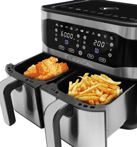 Двоен фритюрник с горещ въздух Airfryer Lexical гр Бургас Меден рудник зона А • Olx Bg