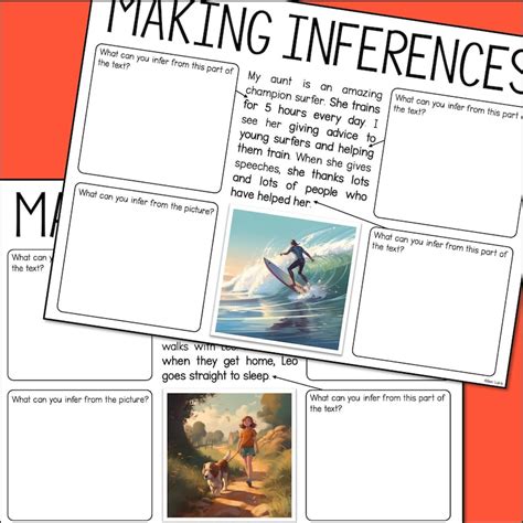 Making Inferences Practice Worksheets For Building Reading Comprehension Inferring Meaning From