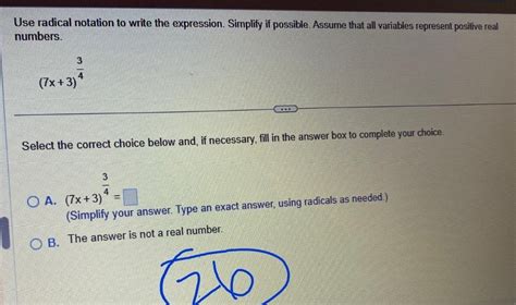 solved use radical notation to write the expression