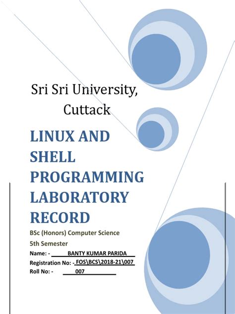 Linux And Shell Programming Lab Work Pdf Computer File Software