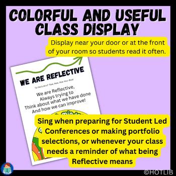 IB Learner Profile Reflective Song PYP Developing Growth Mindset Reflection