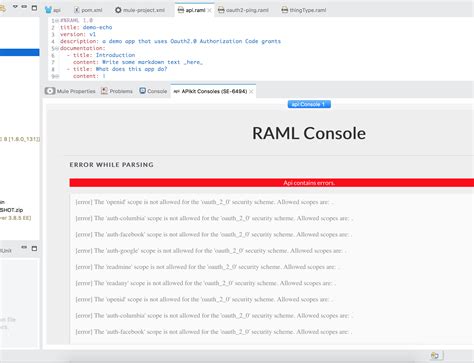 Incorrect Implementation Of Raml 10 And Oauth 20 Scopes · Issue 793 · Raml Orgraml Js Parser