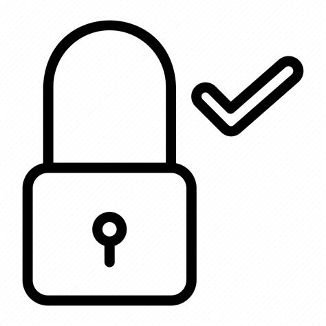 Caps Lock Padlock Security Check Tick Approved Icon Download On Iconfinder