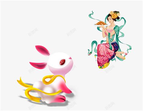 兔子和嫦娥png图片免费下载 素材cddoihf 88icon