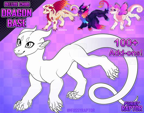 Deluxe Chibi Dragon Base Ptu Base Pack For Sale By Fussyraptor On Deviantart