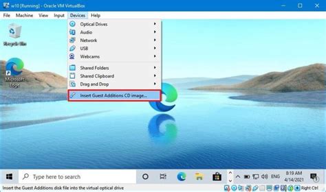How To Install Guest Additions For Windows 10 On Virtualbox Pureinfotech
