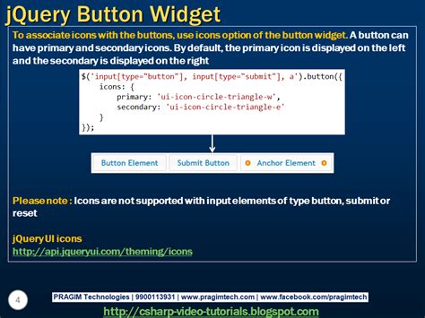 Sql Server Net And C Video Tutorial Jquery Button Widget