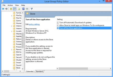 How To Turn Off Windows Store Application In Windows