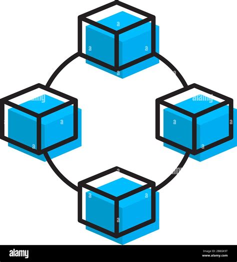 Cube Network Connection Structure Vector Icon Stock Vector Image And Art