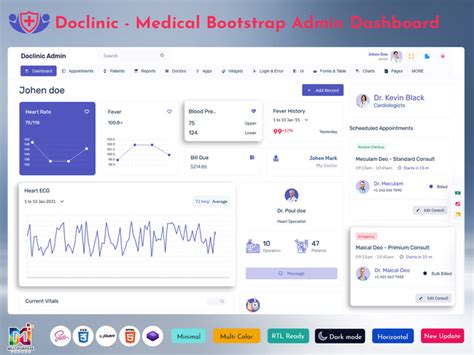 professional bootstrap 5 admin template healthcare solutions