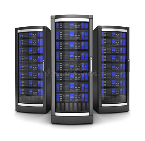 Network Workstation Servers 3d Illustration Stock Illustration Illustration Of Hardware Host