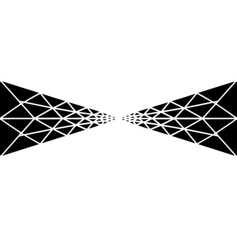 Abstract Geometric Triangles Black And White Perspective 67831706
