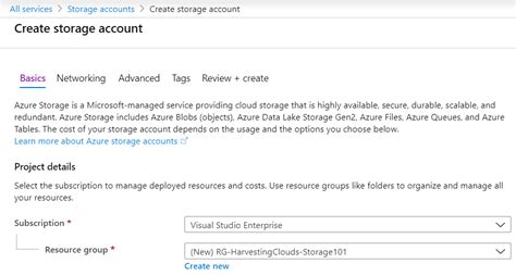 Azure For Aws Professionals Storage Azure 01 Creating Azure