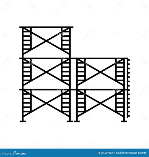 Scaffolding Icon Vector Stock Illustration Illustration Of Isolated 296007621