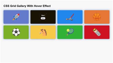 Css Grid Gallery With Hover Effect