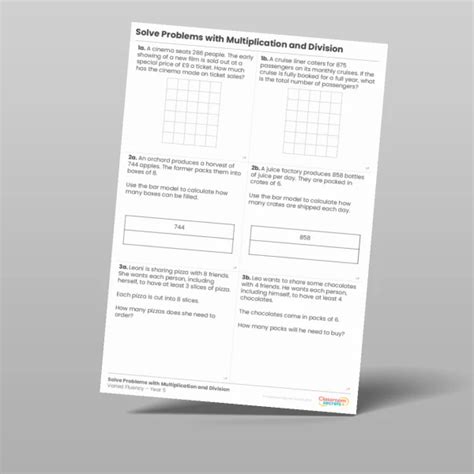 Year 6 Solve Problems With Multiplication Varied Fluency Resource | Classroom Secrets