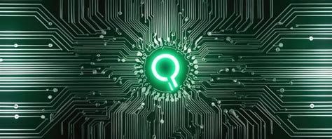 quantum encryption key representing data privacy in a digital circuit