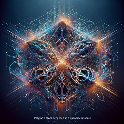 quantum space time structure in flux ai art