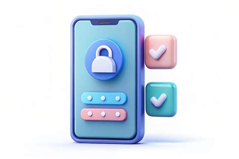 3d Phone And Account Login And Password Form Page User Authorization