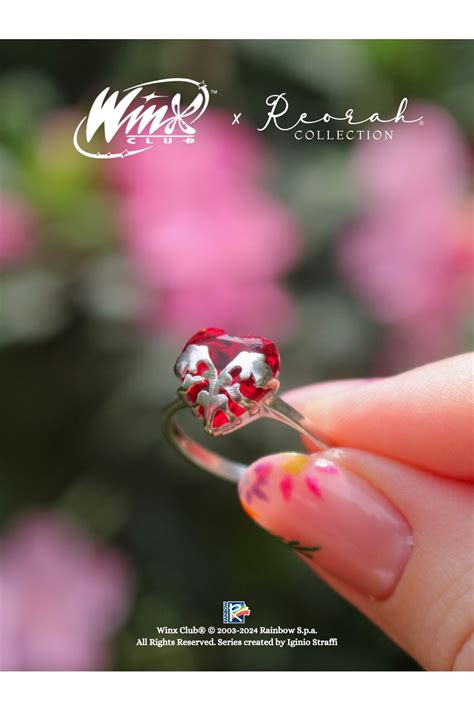 Reorah Collection Winx Club® Pendant Of Eraklyon Yüzük 925 Ayar Gümüş