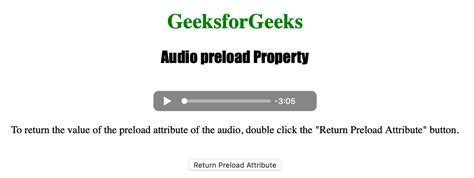 Html Dom Audio Preload 属性 码农参考
