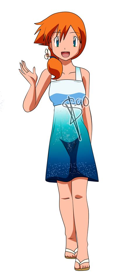 Pokemon Ash And Misty Kiss In The Beach