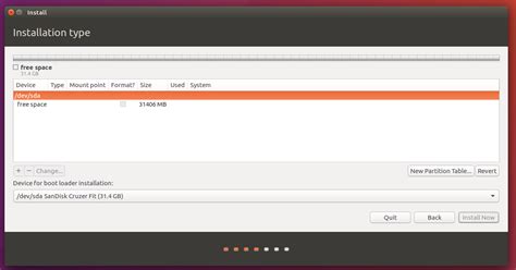 partitioning hard drive not showing up during ubuntu install for dual