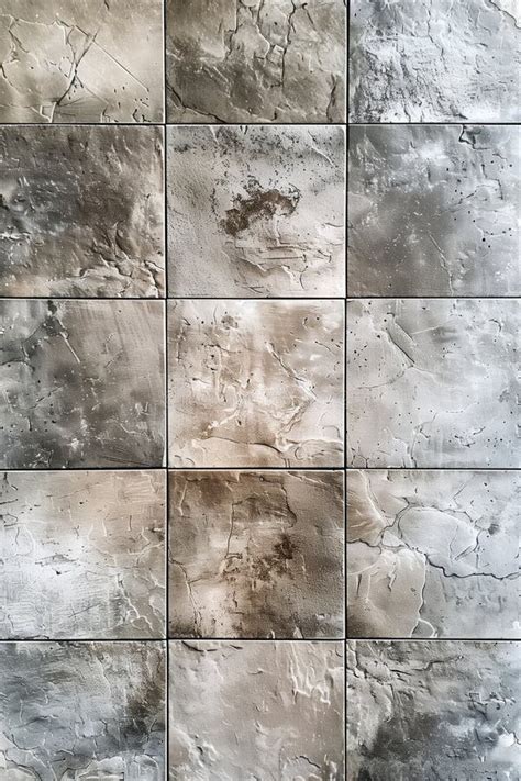 Natural Grey Tile Surface Texture Wallpaper Square Marble Stone Wall