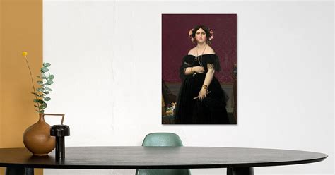 Madame Moitessier Jean Auguste Dominique Ingres Artframe Leinwand