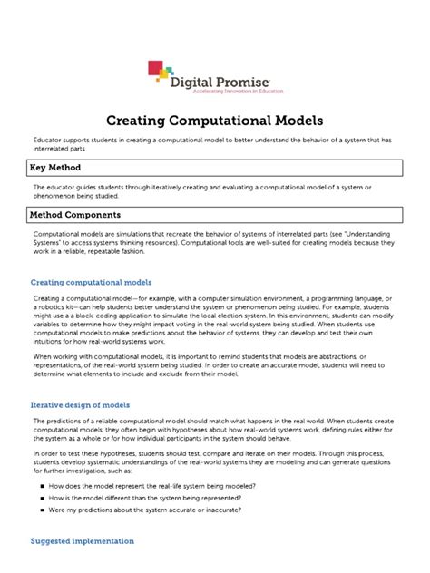 Creating Computational Models Pdf