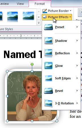 Word Formatting Pictures