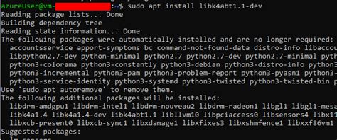 can t find any libk4abt file while installing azure kinect body