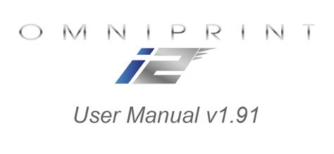 Omniprint I2 User Manual Knowledge Base