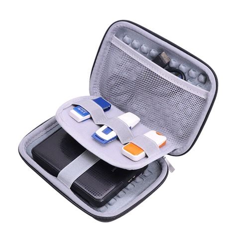 GH1716 2 5 Inch EVA Hard Shell Mobile Hard Disk Storage Box Power Supply Bag Black Alexnld Com