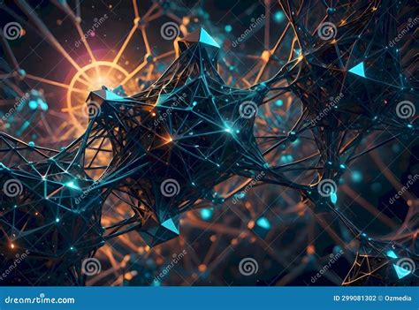 Abstract Representation Of An Ai Network Stock Illustration Illustration Of Futuristic