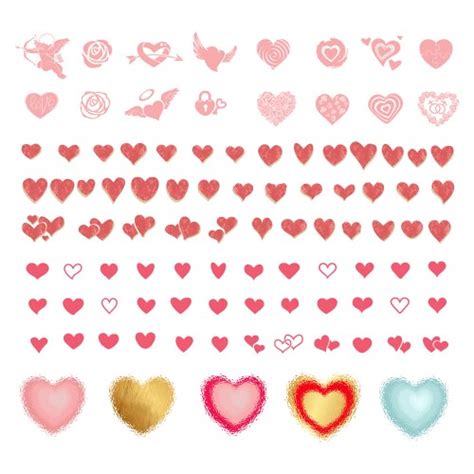 Different Hearts Vector Images Over 15000