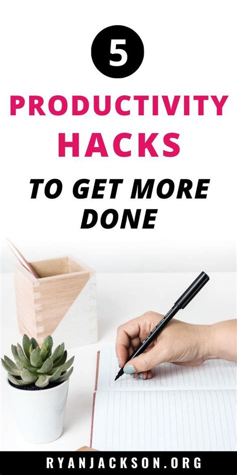5 Productivity Hacks To Get More Done