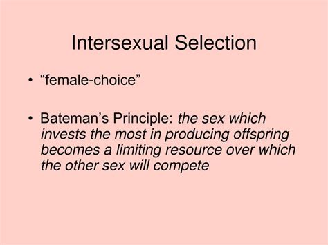 Ppt Theory Of Sexual Selection Powerpoint Presentation Free Download