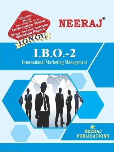 IBO 02 International Marketing Management IGNOU IBO 2 Book