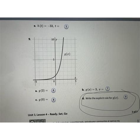 From The Graphic Write The Explicit Rule For Gx