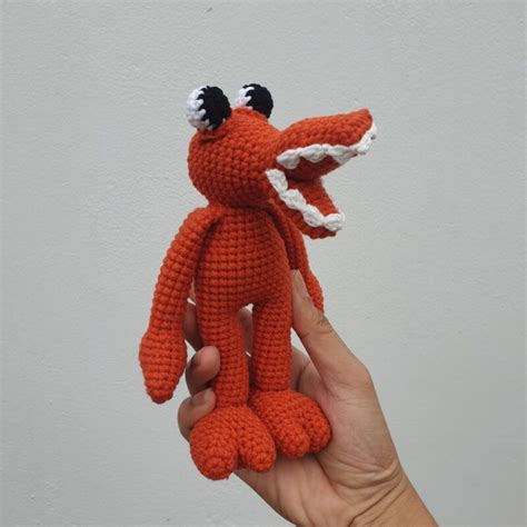 Orange Rainbow Friends Crochet Rainbow Friends Toy Plush